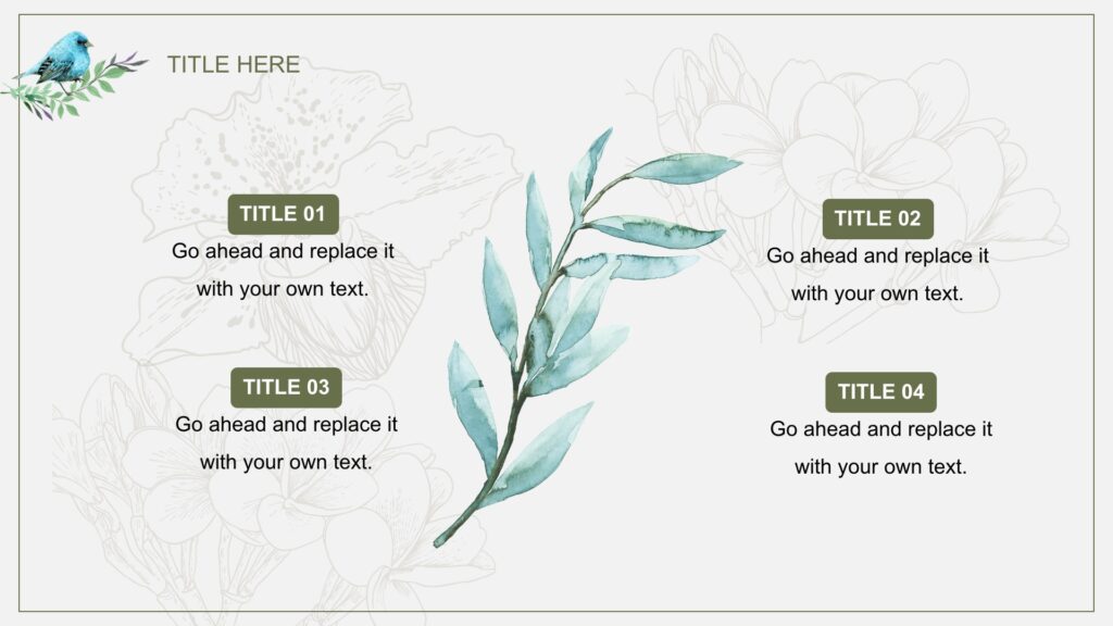Bouquet of Flowers Powerpoint Templates - Flowers Backgrounds