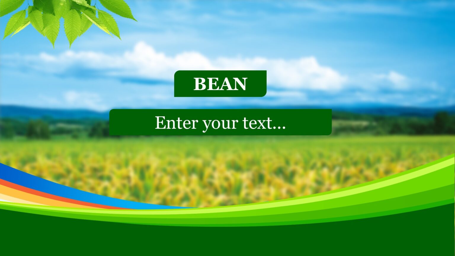 Green Agriculture Powerpoint Templates - Green, Nature Backgrounds
