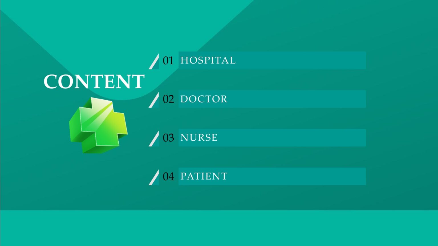 Medical Plan Powerpoint Templates - Green, Healthcare & Medical Backgrounds
