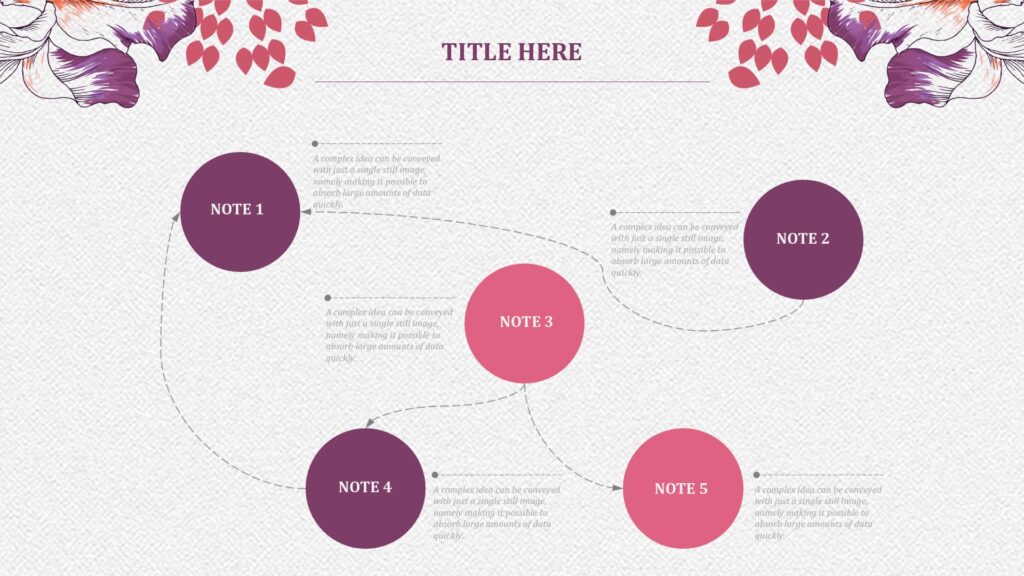 Art Design Powerpoint Templates - Border & Frames, Fuchsia / Magenta ...
