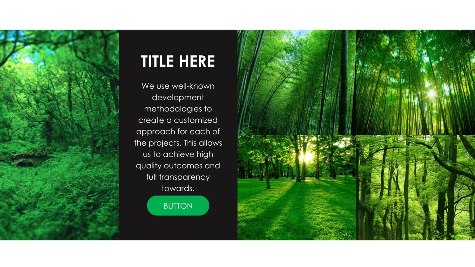 Green Life Presentation Powerpoint Templates - Green, Nature Backgrounds