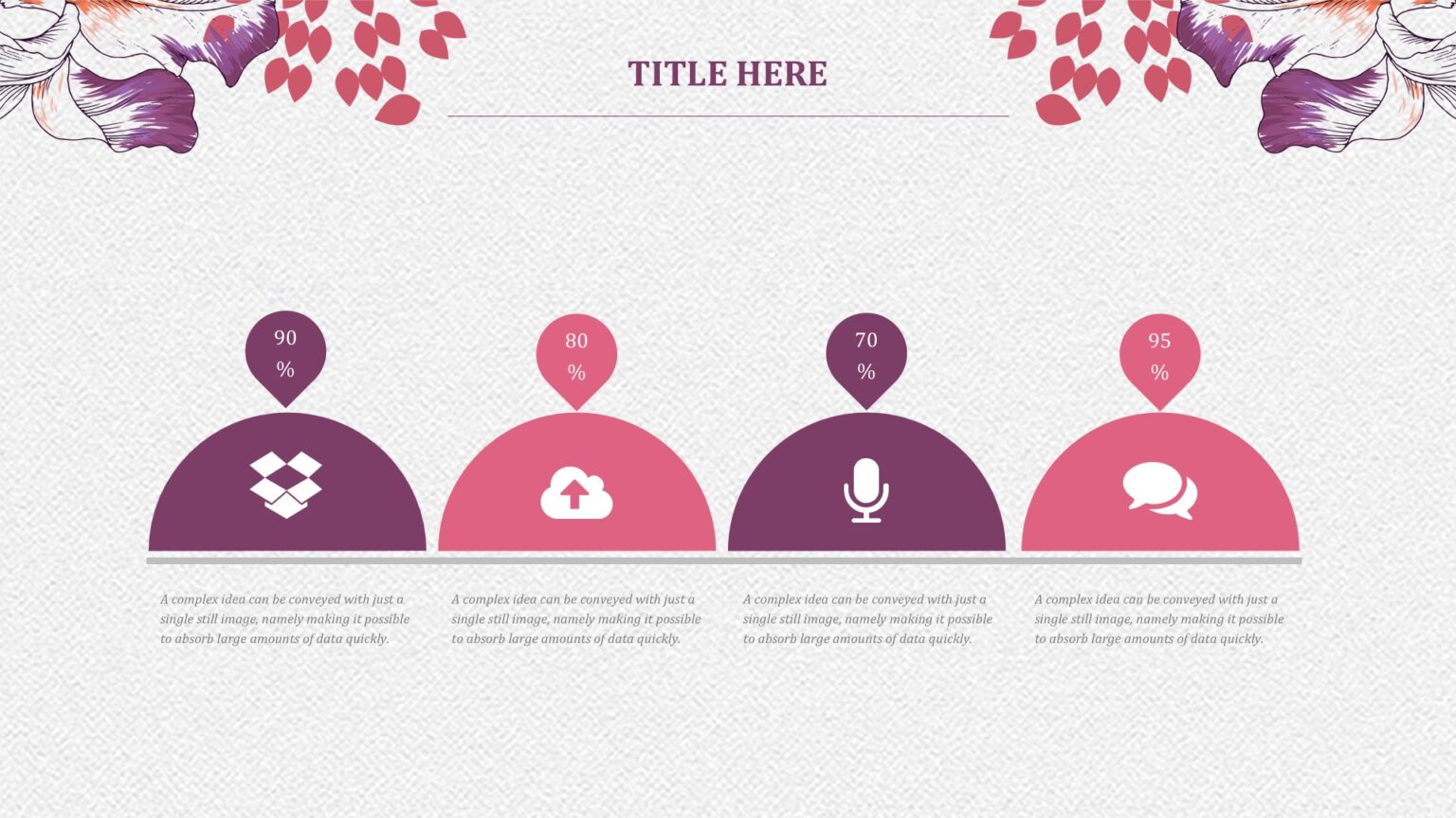 Art Design Powerpoint Templates - Border & Frames, Fuchsia / Magenta ...