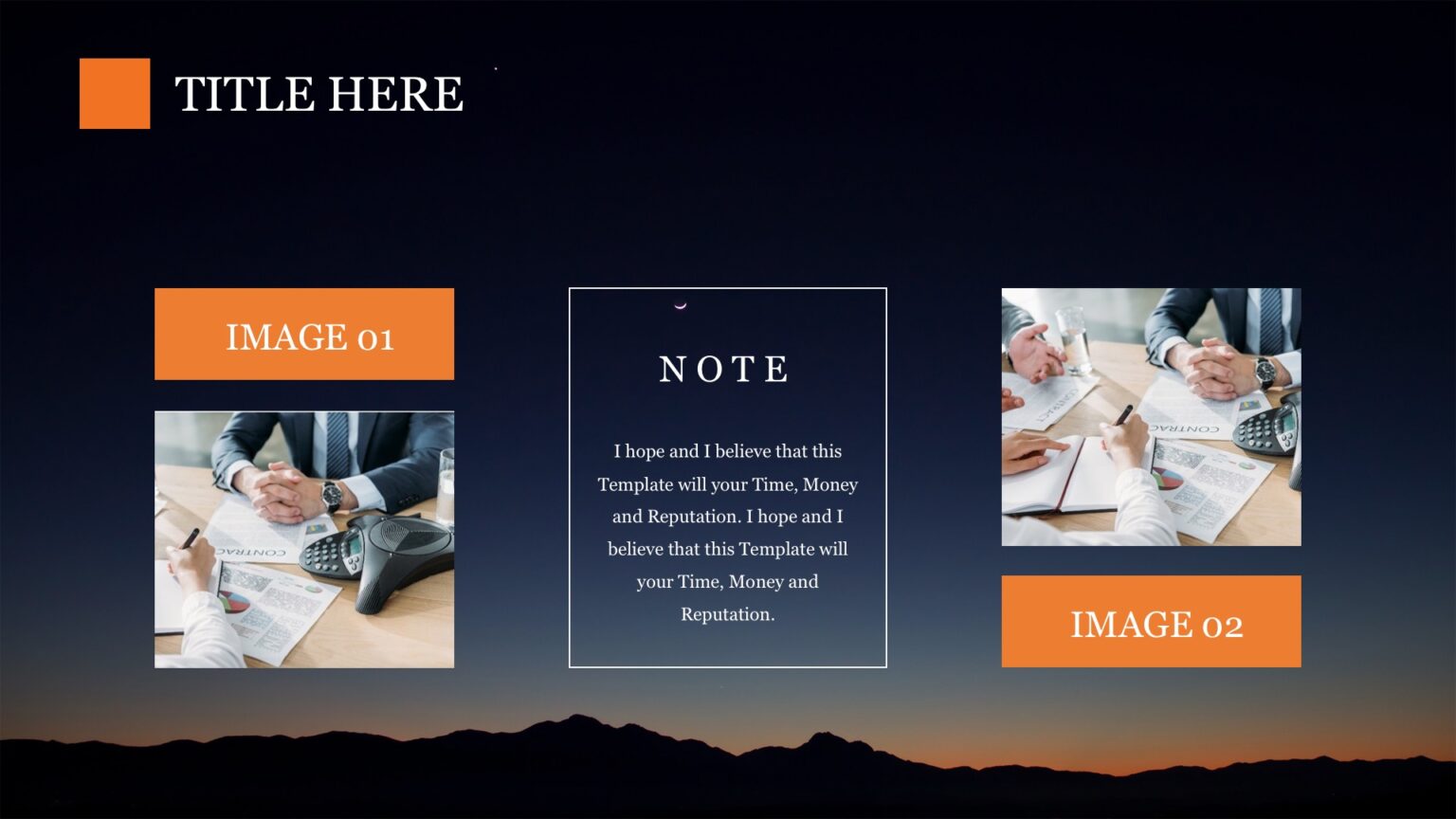 General Business Powerpoint Templates - Black, Buildings & Landmarks ...