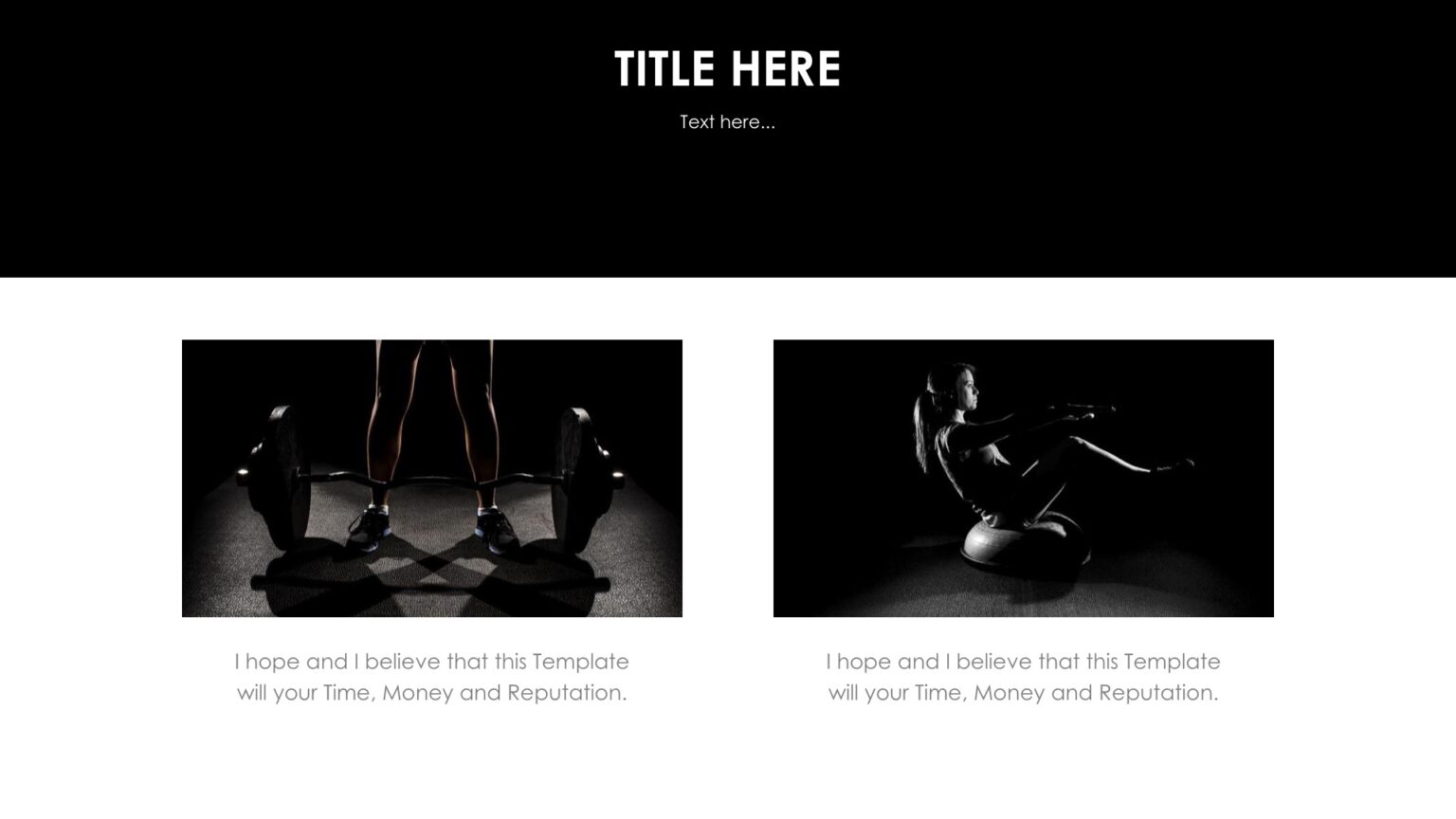 Fitness Sport Powerpoint Templates - Black, Sports Backgrounds