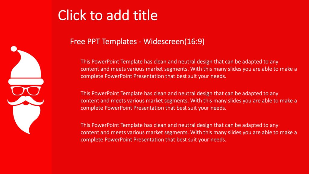 Merry Christmas Santa Claus Powerpoint Templates - Christmas, Google ...