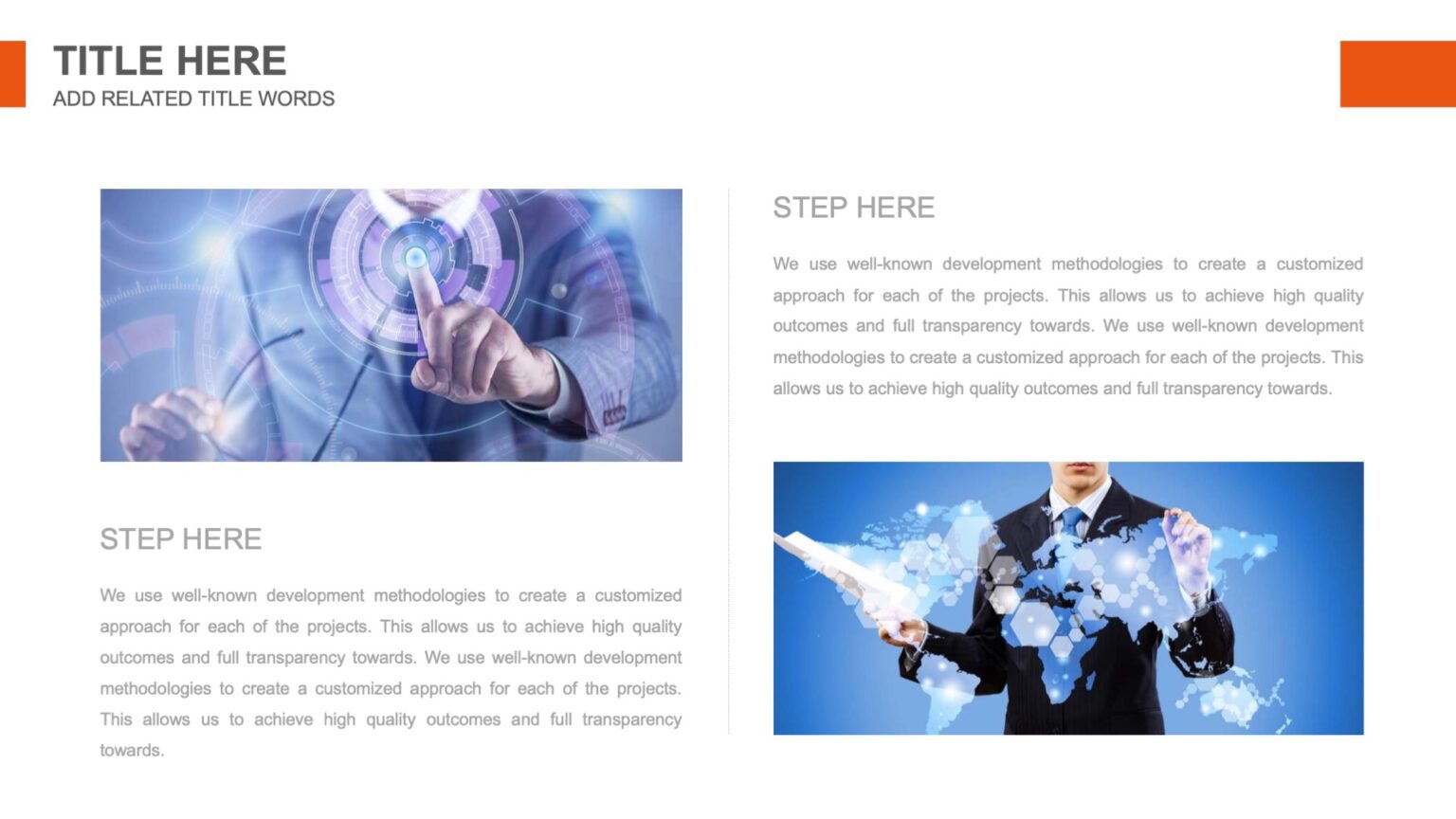 Bank Data Report Powerpoint Templates - Google Slides, Orange, White ...