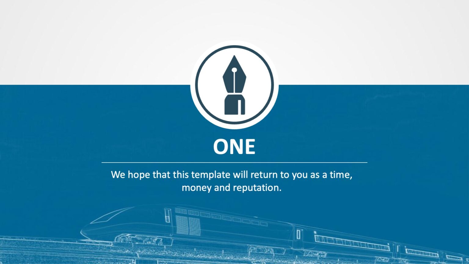 Train Transportation Powerpoint Templates - Blue, Car & Transportation ...